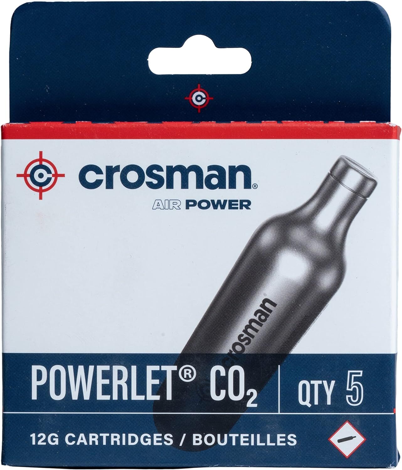 Crosman 12-Gram CO2 Powerlet Cartridges for Use with Air Rifles and Air ...