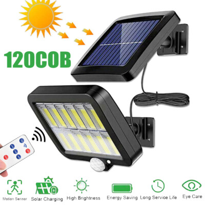 1200000lm COB LED Solar Street Light Security Flood Lamp Motion Sensor ...