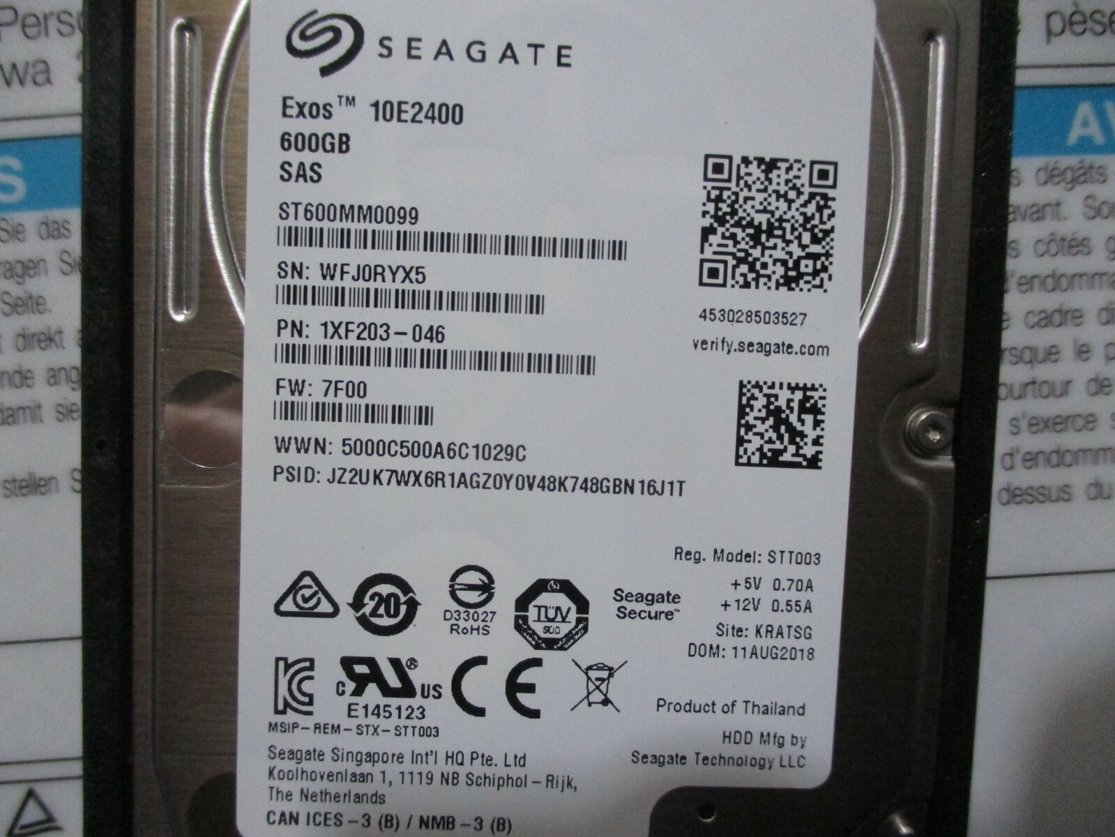 Hitachi Dw-f800-dbsc Virtual HDD Storage Array W/ 2x Sswdb 3290646-a IO ...