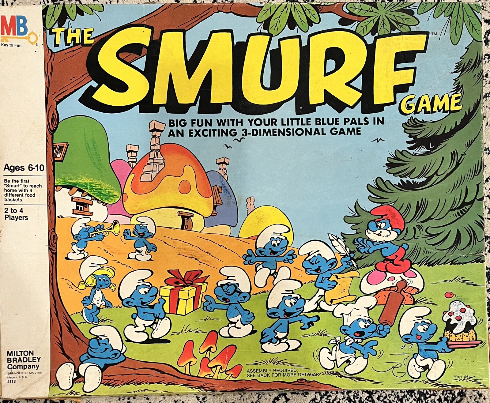 Vintage 1981 The Smurf Game #4113 Board Game | eBay