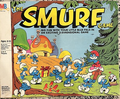 Vintage 1981 The Smurf Game #4113 Board Game | eBay