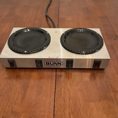 BUNN DUAL BURNER COFFEE POT STAINLESS STEEL WARMER MODEL WX2 WORKS | eBay