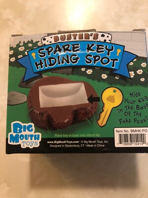 Buster’s Spare Key Hiding Spot - Poop Poo Turd Dog Crap - BigMouth | eBay