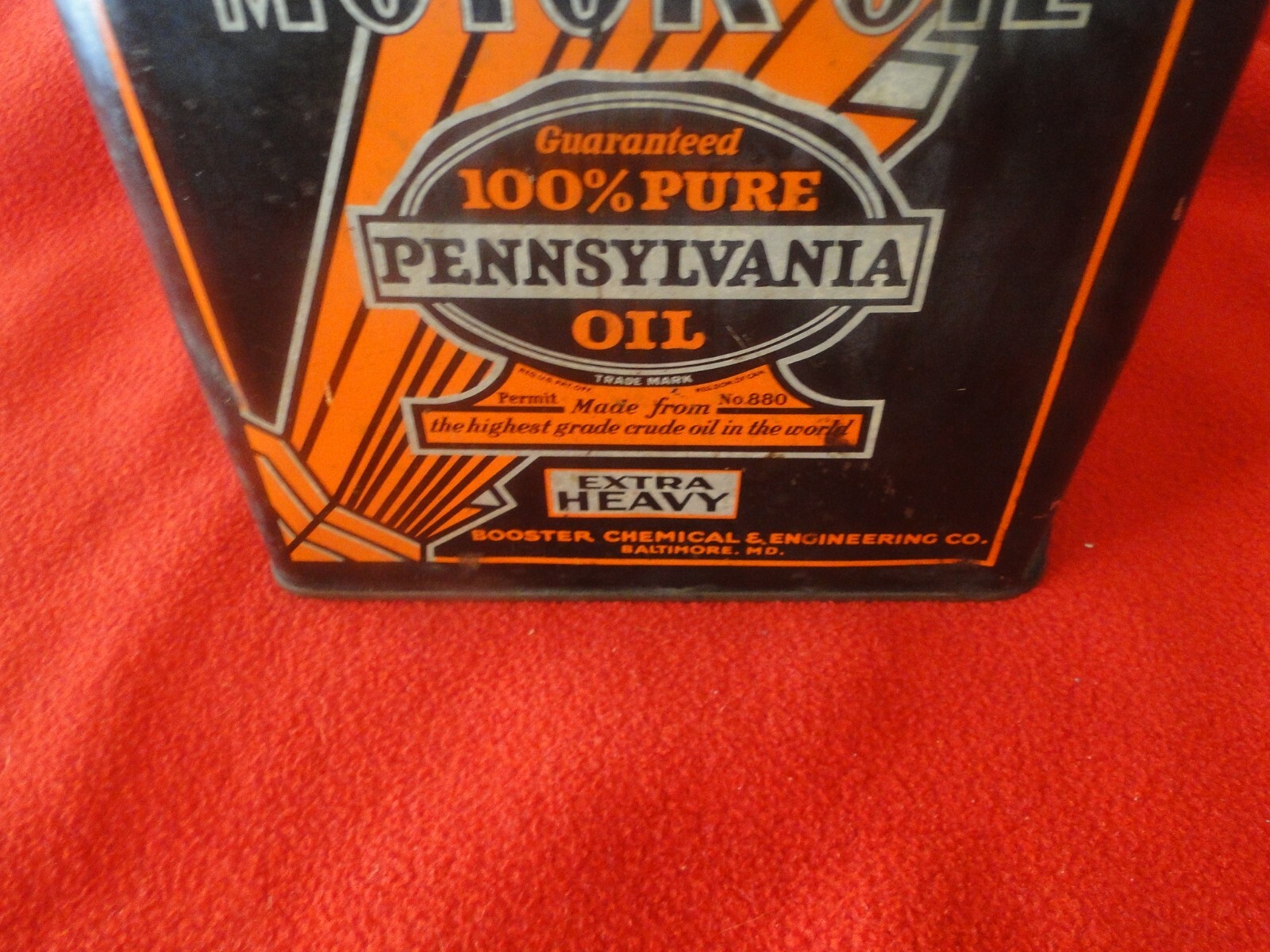 Vintage 2 Gallon Pennsylvania Oil Can Booster Motor Oil | eBay