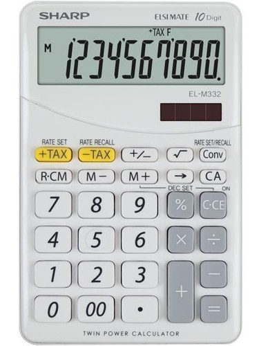 Sharp EL-M332 calculatrice Bureau Calculatrice financière Blanc 4974019026510 | eBay