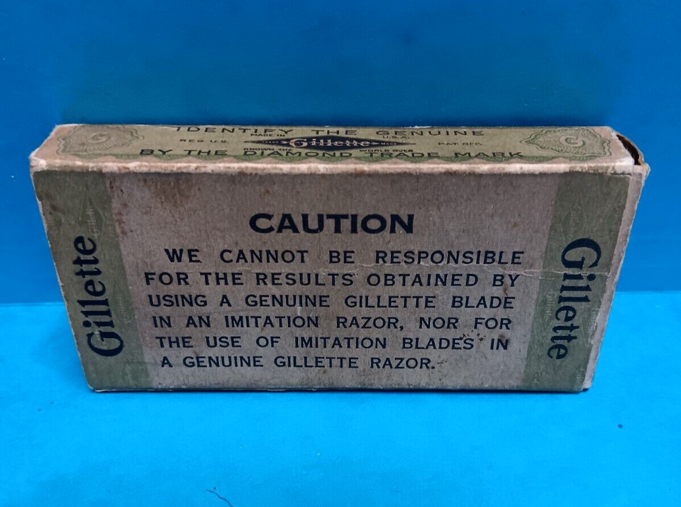 Early Gillette Liberty A Razor ~ Gold Set ~ Box & Paperwork | eBay