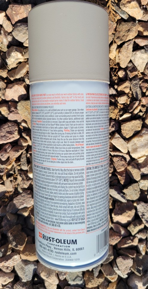 Rust-Oleum Outdoor Fabric Spray Paint MEDIUM GRAY - NEW Multiple ...