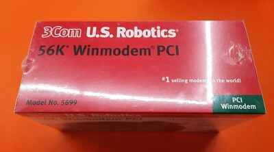 ⭐️⭐️⭐️⭐️⭐️ U.S. Robotics 3Com Computer Internal Modem Card PCI Model ...