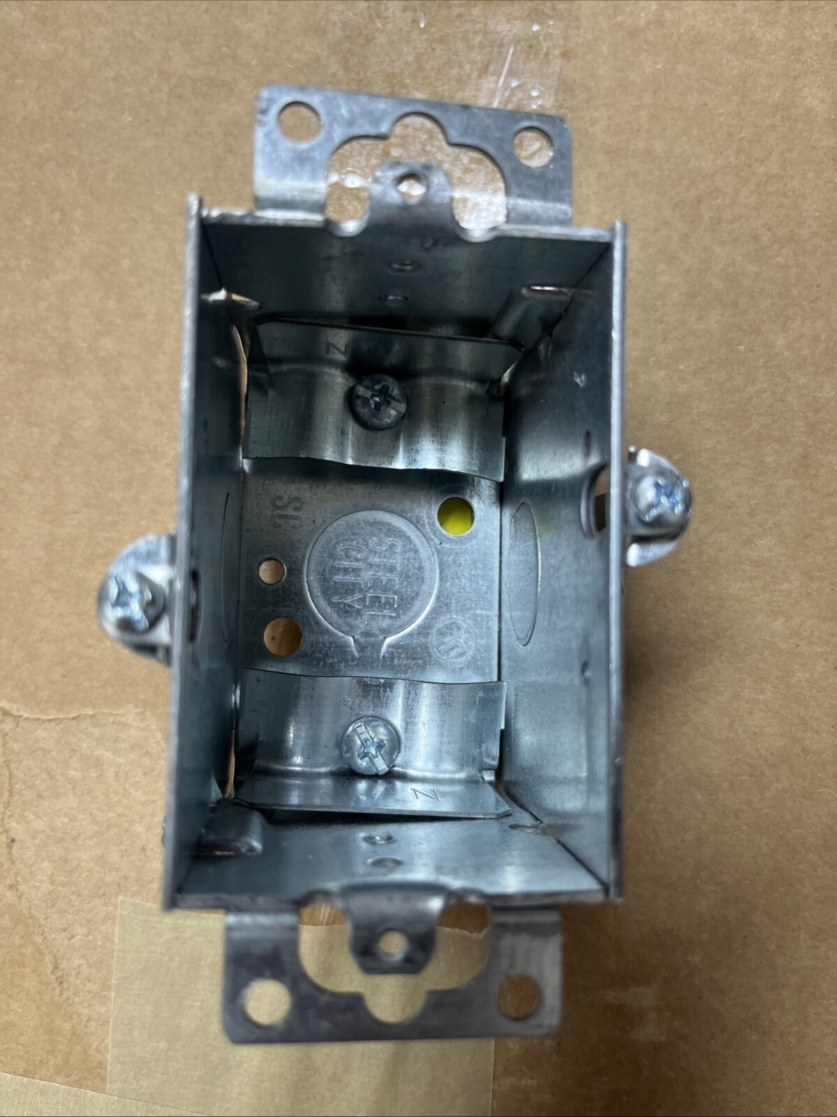 Steel City 1-Gang 2-1/2 in. D Old Work Metal Electrical Box with NM ...