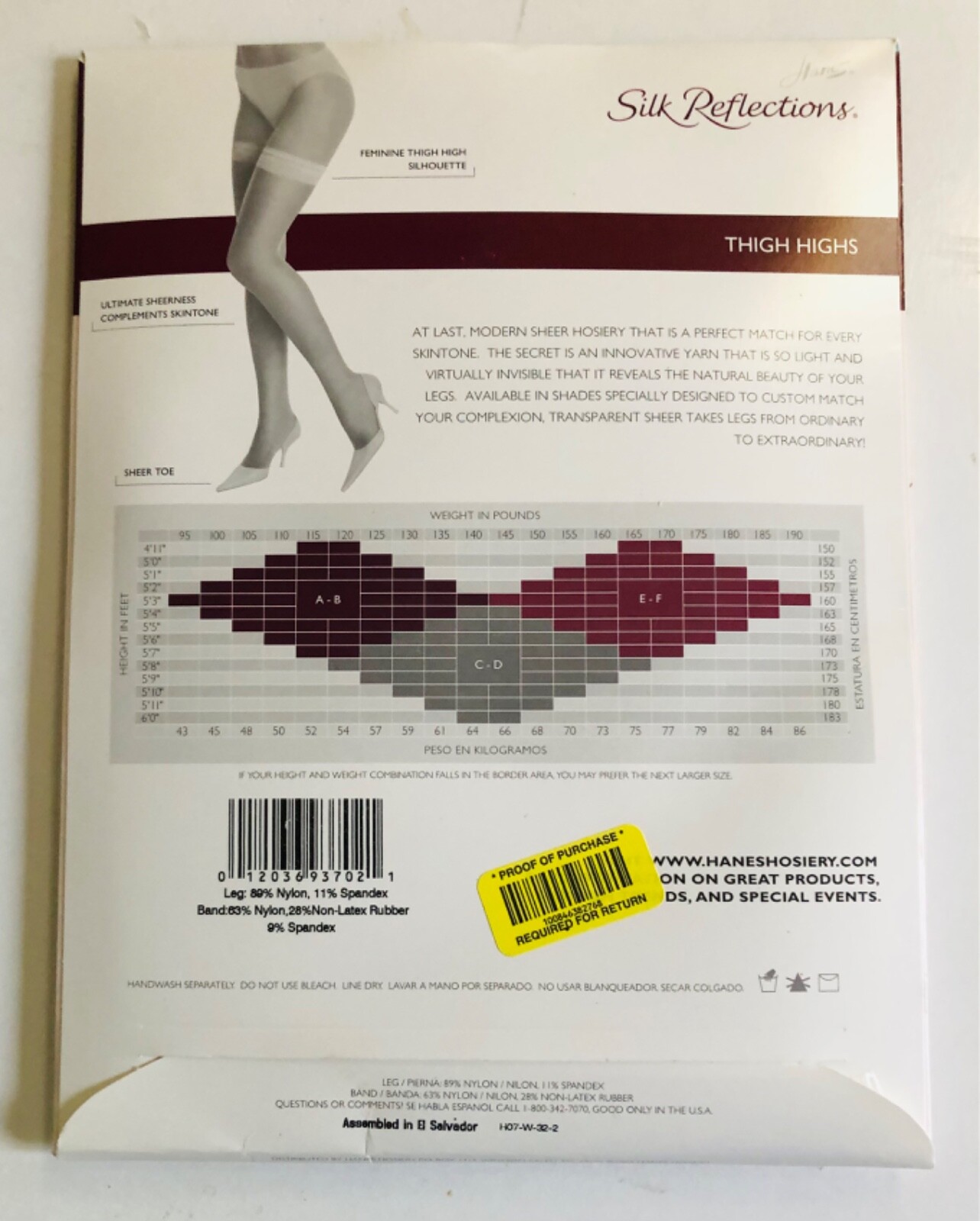 HANES SILK REFLECTIONS THIGH,SILK SHEER HIGHS SANDALFOOT STOCKINGS NEW ...