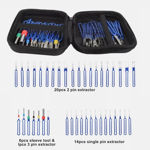 41PCS Pin Extractor Tool Terminal Ejector Connector Removal Kit W ...