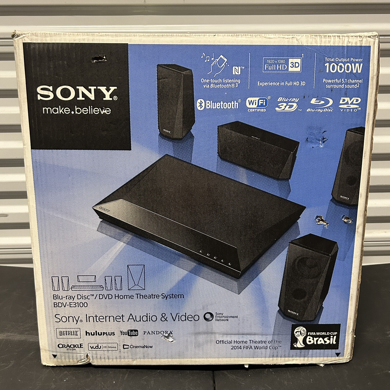 Sony BDV-E3100 Blu-ray Disc DVD 5.1 Channel 3D Home Theater System ...