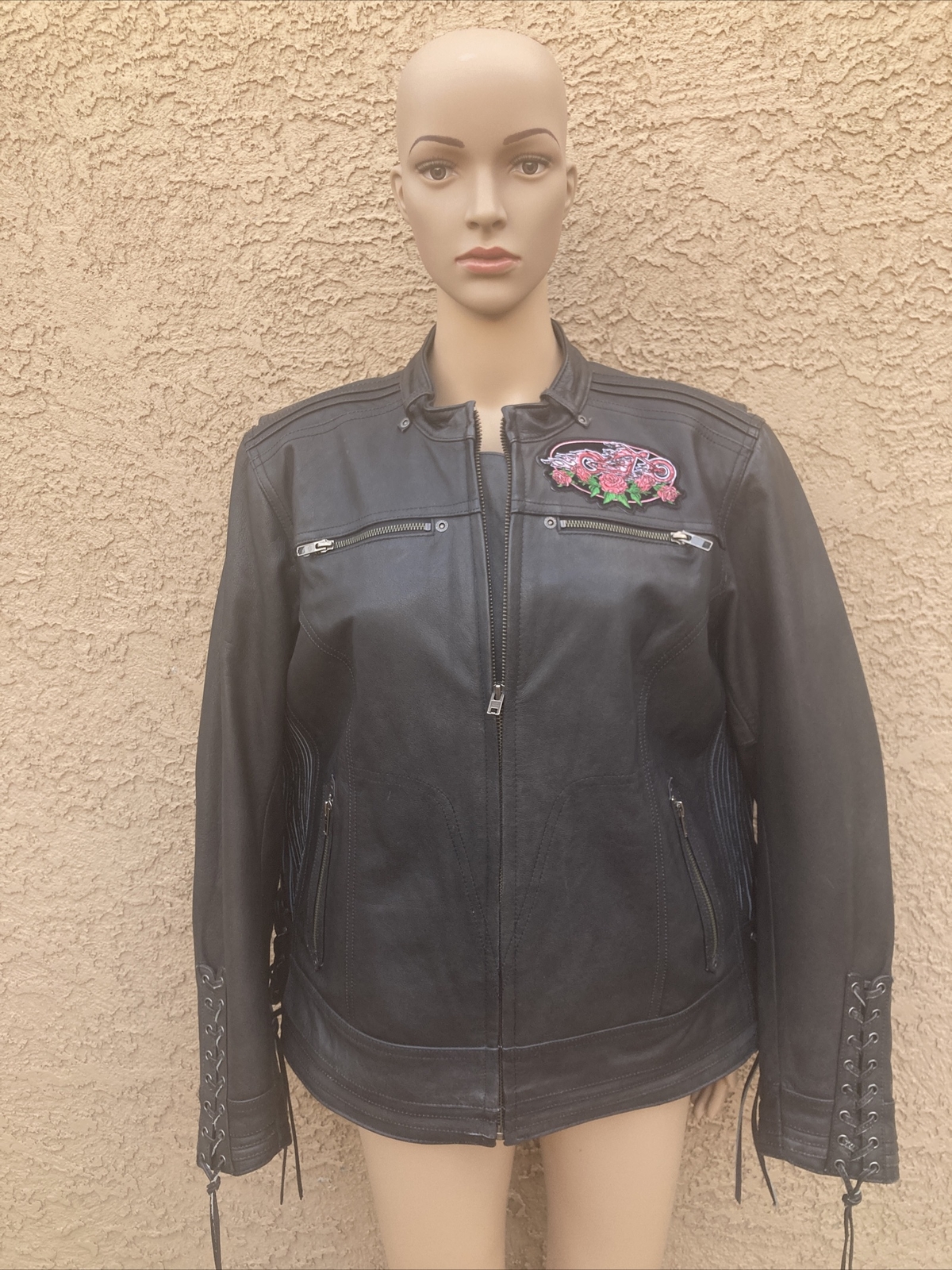 Harley Davidson Motorcycles Lady Rider Black Leather … - Gem