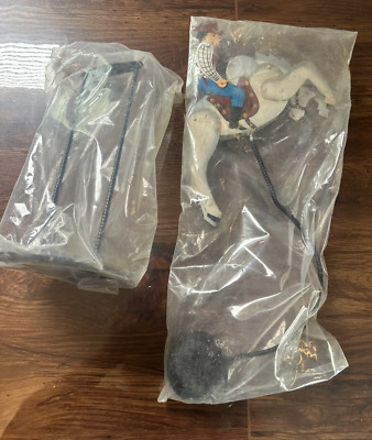 Unranded PENDULUM BALANCE TOY METAL Animated Western Cowboy and Horse ...