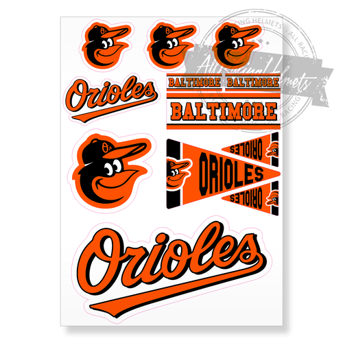 Baltimore Orioles MLB Baseball A4 Printed Vinyl Decal Sticker High ...
