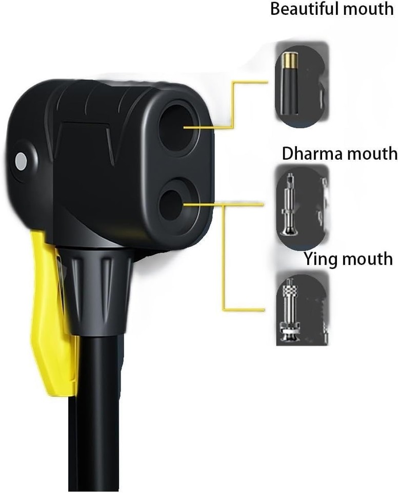 Bicycle Floor Pump 160PSI Bike Air Pump with Gauge Presta & Schrader ...