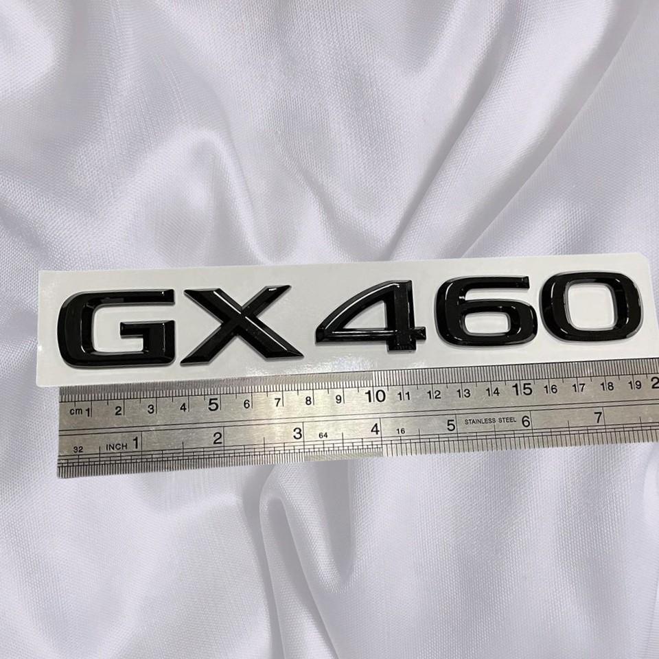 Gloss Black Car Rear Trunk GX460 Letter Badge Emblem Sticker For F ...