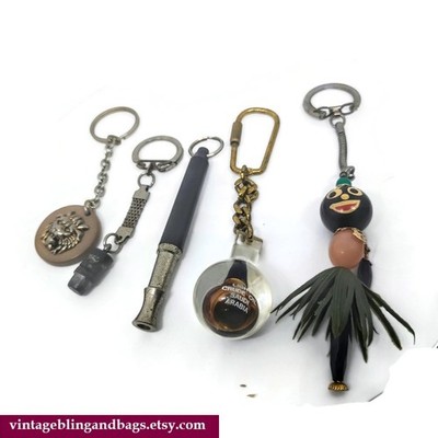 joblot 1980s vintage novelty Keyrings Keychains, vintage dog whistle ...