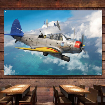 TBD-1 Devastator Fighter Jet Posters and Prints Aviation Flag Home ...