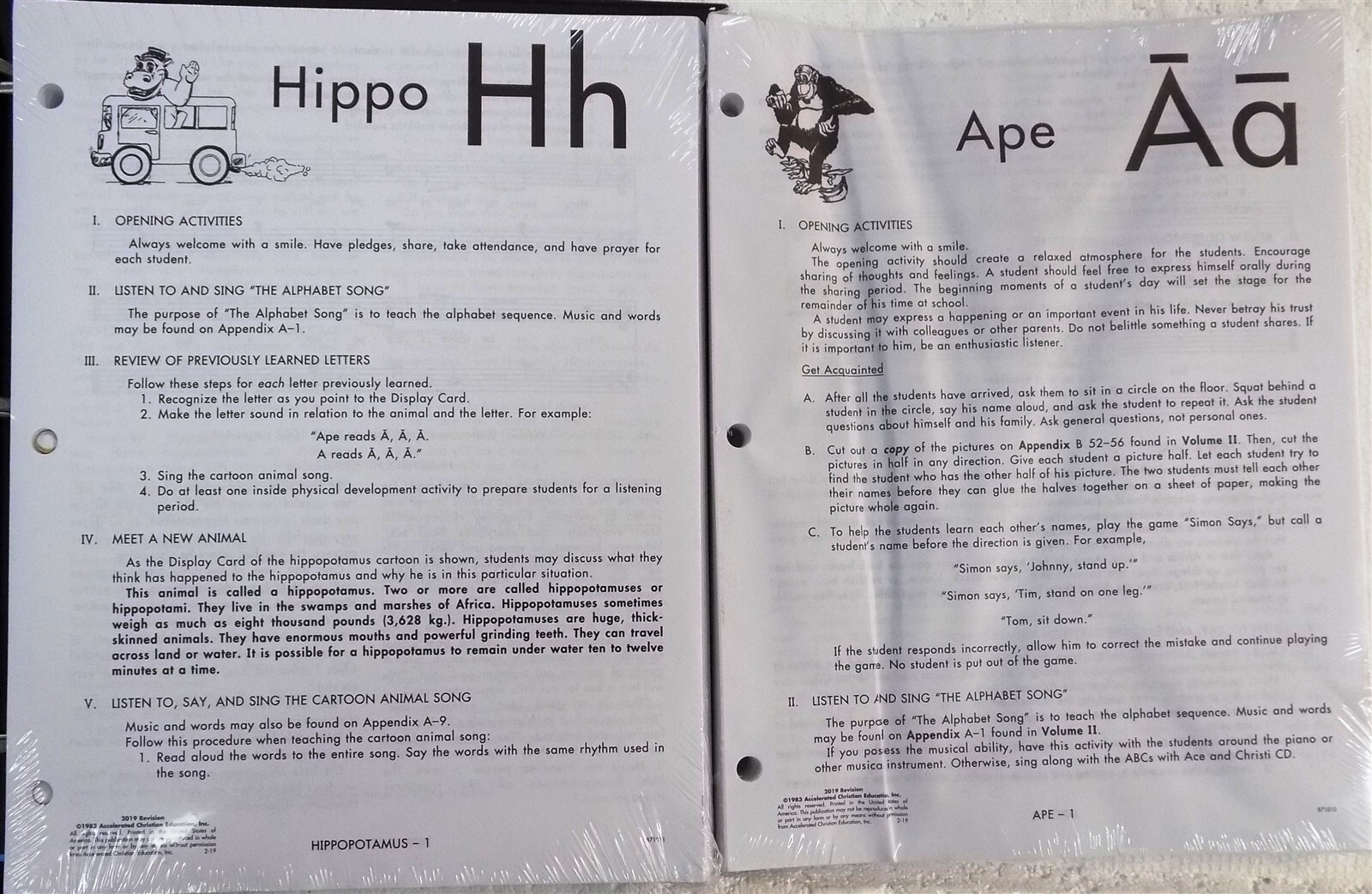 ABCs with ACE and Christi, Volume 2-Only Ring-bound ACE Christian ...