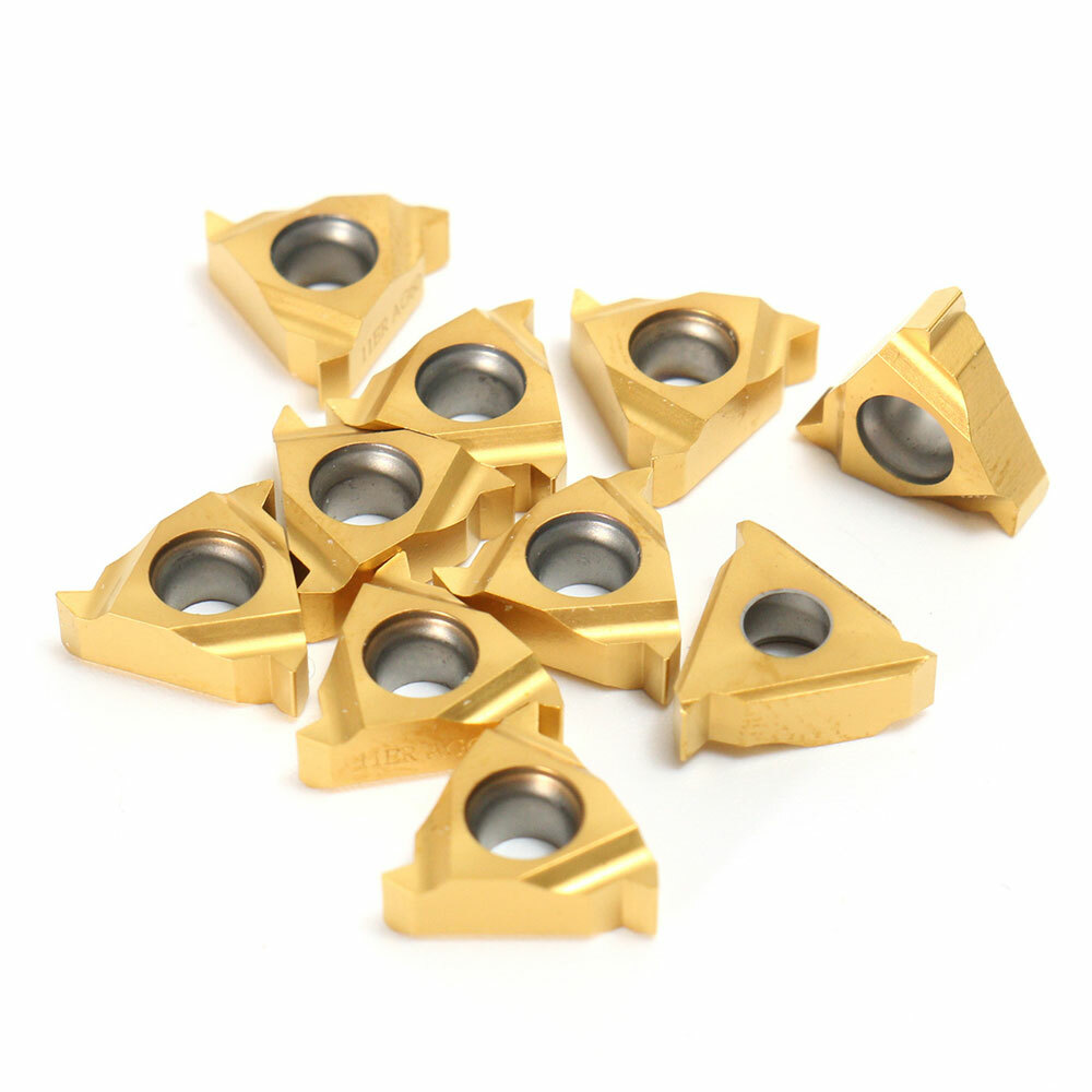 10Pcs 11ER A60 11ER 1/4 A60 Carbide Inserts Lathe CNC Blade Thread ...