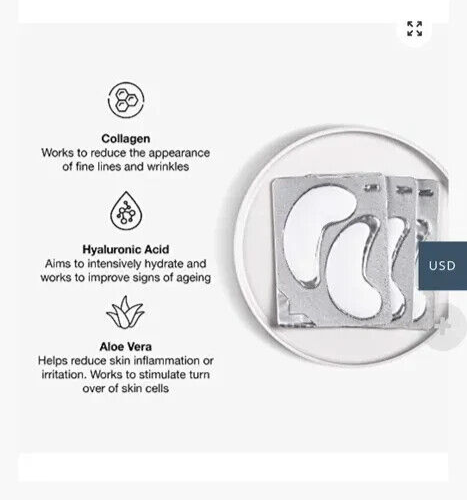 Avant Hydra Bright Collagen Eye Restoring Pads 3 Pair ~ New In Box ...