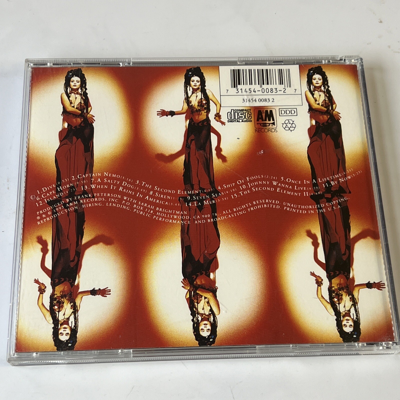 Dive by Sarah Brightman (CD, 1993) 731454008327 | eBay