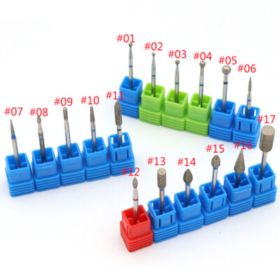 Quality Diamond Carbide Nail Art Electric Rotary File Drill Bits Head ...