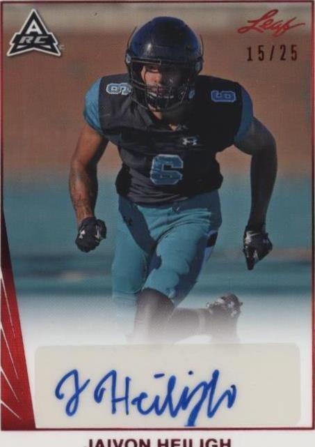 2021 Leaf Memories - 1990 Base Autographs Jaivon Heiligh #BA-JH3 ...