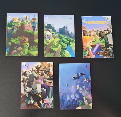 Panini Minecraft Adventure Trading Cards Panorama Cards | eBay UK