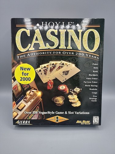 Hoyle Casino SIERRA Big Box Software 2000 Vintage Box Game & Manual ...