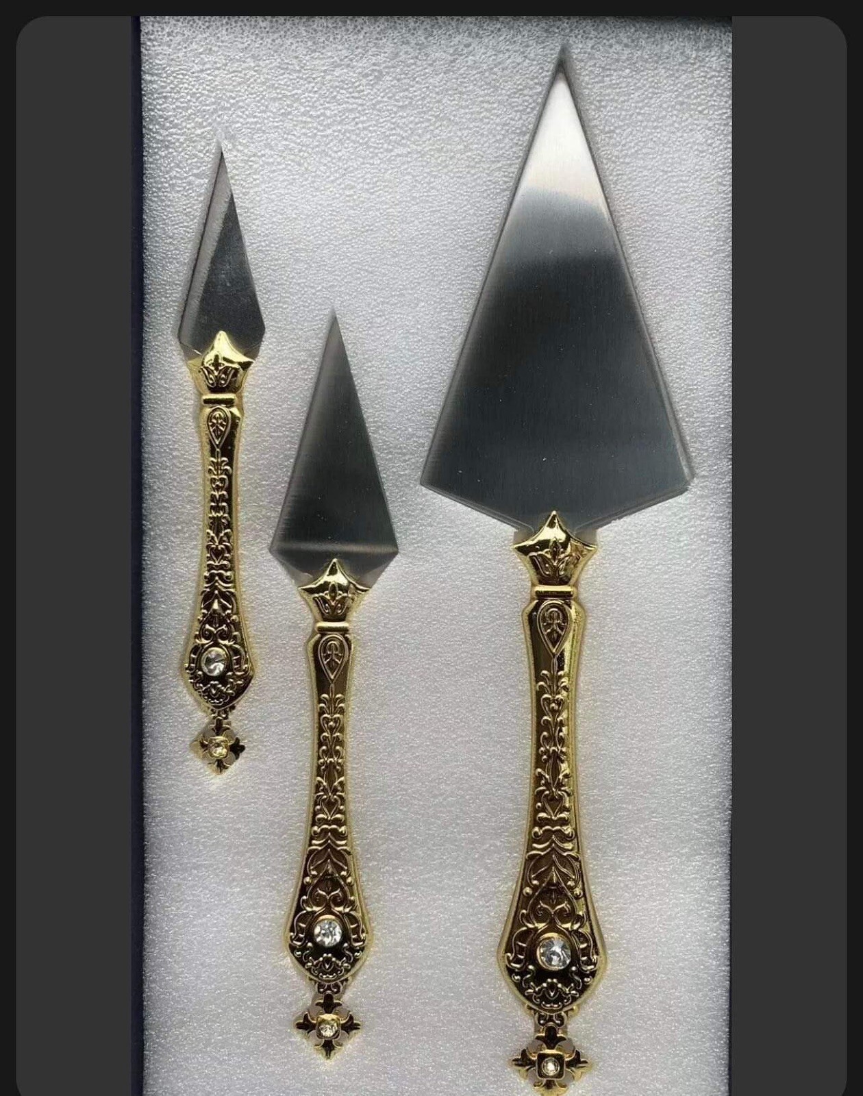 Orthodox Church Altar Lance 3 pcs Set Proskomedia Liturgy Engraved ...