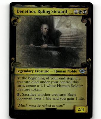 FOIL - MTG Denethor, Ruling Steward (Showcase Scrolls) The Lord of the ...
