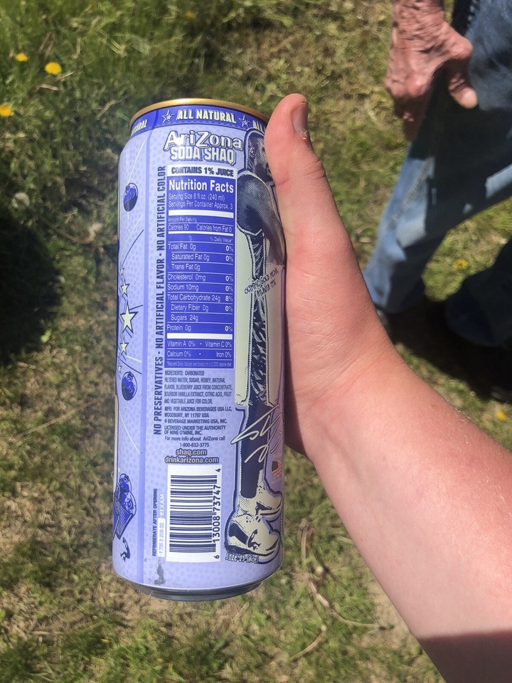 Arizona soda shaq blueberry cream soda discontinued 20 Cans Never ...