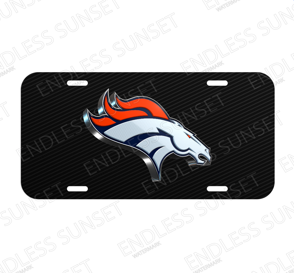 For Denver Broncos Fans Football Sports USA License Plate Front Auto ...