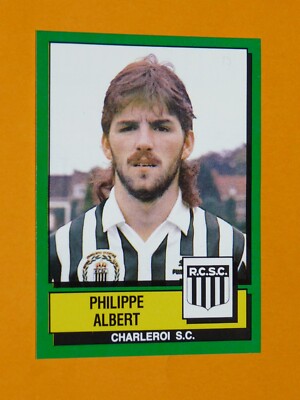 #119 PHILIPPE ALBERT CHARLEROI SC PANINI FOOTBALL 89 1988-1989 BELGIQUE ...