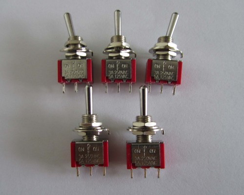 5pcs Guitar Mini Toggle Switch SPDT 3 Pin 3 Way ON/OFF/ON Switches | eBay