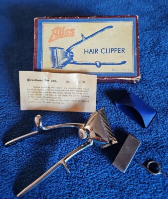 Hair Clippers Atlas Shaver Western Germany Original Box Early 1900's | eBay