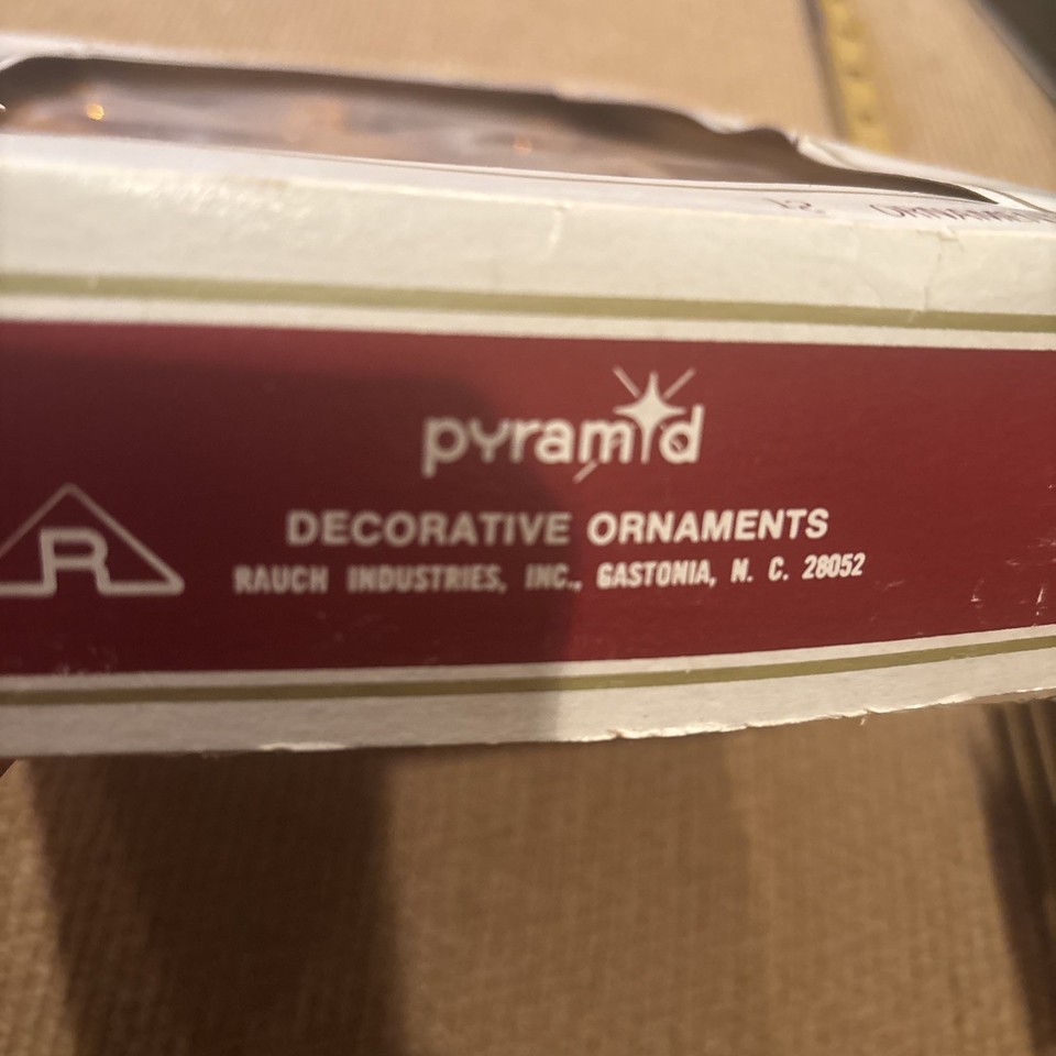 Vintage Pyramid Christmas Ornaments12 Each Box | eBay UK