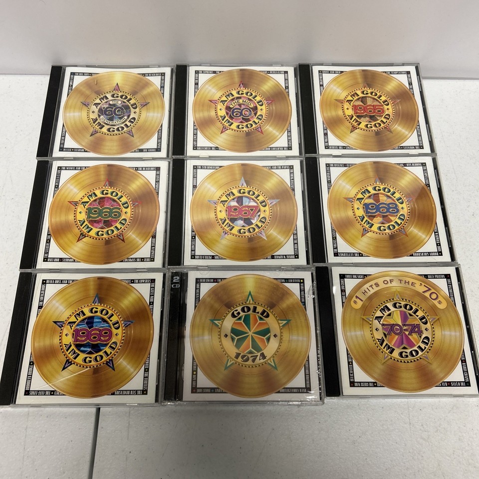 Time Life AM Gold CD Compilations Lot Of 9! 1965-1974, 60’s-70’s Hits ...