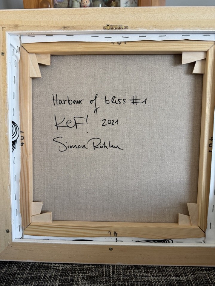 Simon Rohlen KEf! Harbour Of bliss #1 W/ COA Signed And Dated Acrylic ...