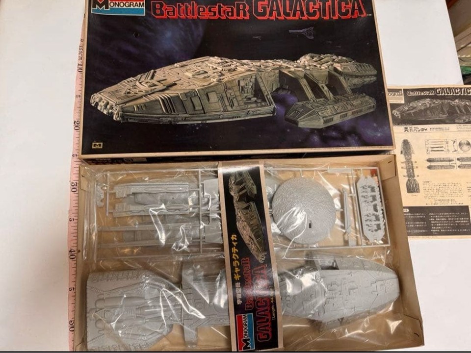 Monogram Battlestar Galactica Plastic Model Kit 1981 Rare unassembled ...