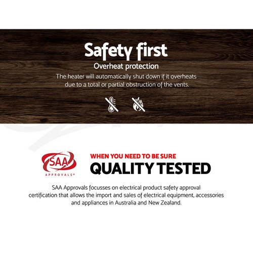 Devanti Ceramic Tower Heater Electric Portable Oscillating Remote ...