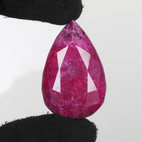 Certified Natural African Red Ruby Facet Pear Cut Loose Gemstone 141.6 ...