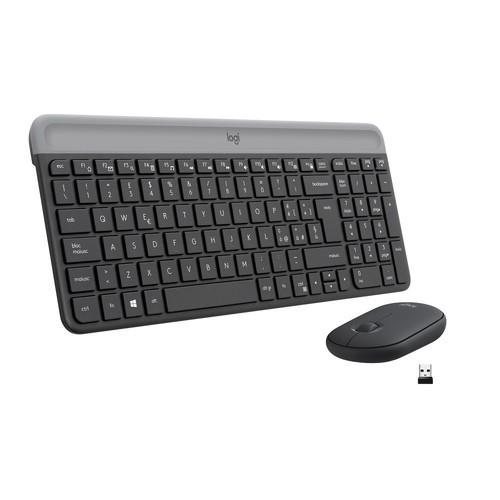 Logitech MK470 Wireless Mouse And Keyboard Kit For Windows, USB 2.4 ...