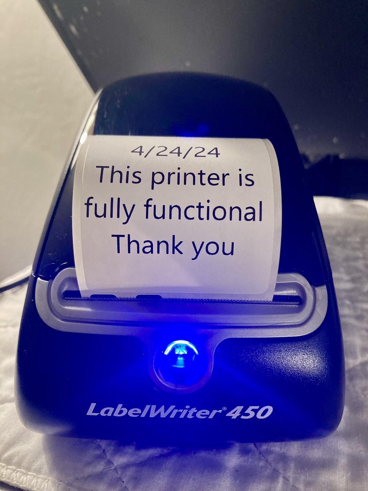Dymo LabelWriter 450 Label Printer Thermal Barcode 1750110 All Cords ...