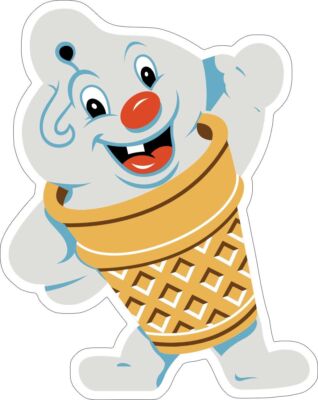 Ice Cream Cone Man Laser Cut Metal Advertising Sign | eBay