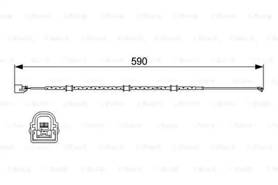 NEW BOSCH Brake Pad Wear Warning Contact Disc Brake Fits JAGUAR Coupe ...