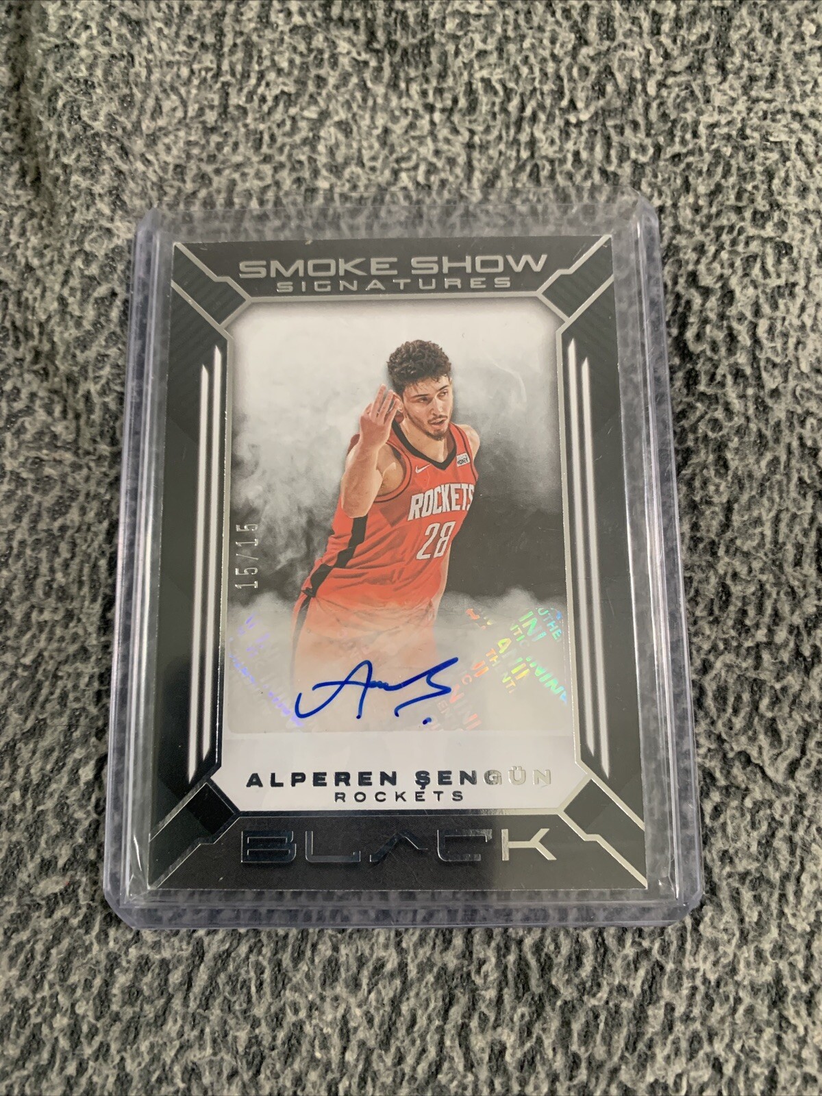 2021-22 Panini Black - Smoke Show Signatures Silver #SS-16 Alperen ...