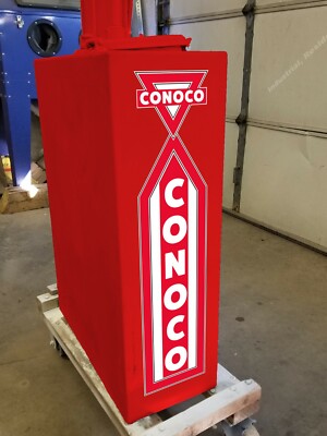 25" X 6" Conoco Gas Oil Vinyl Decal Lubester Sides Oil Pump Can Lubster ...